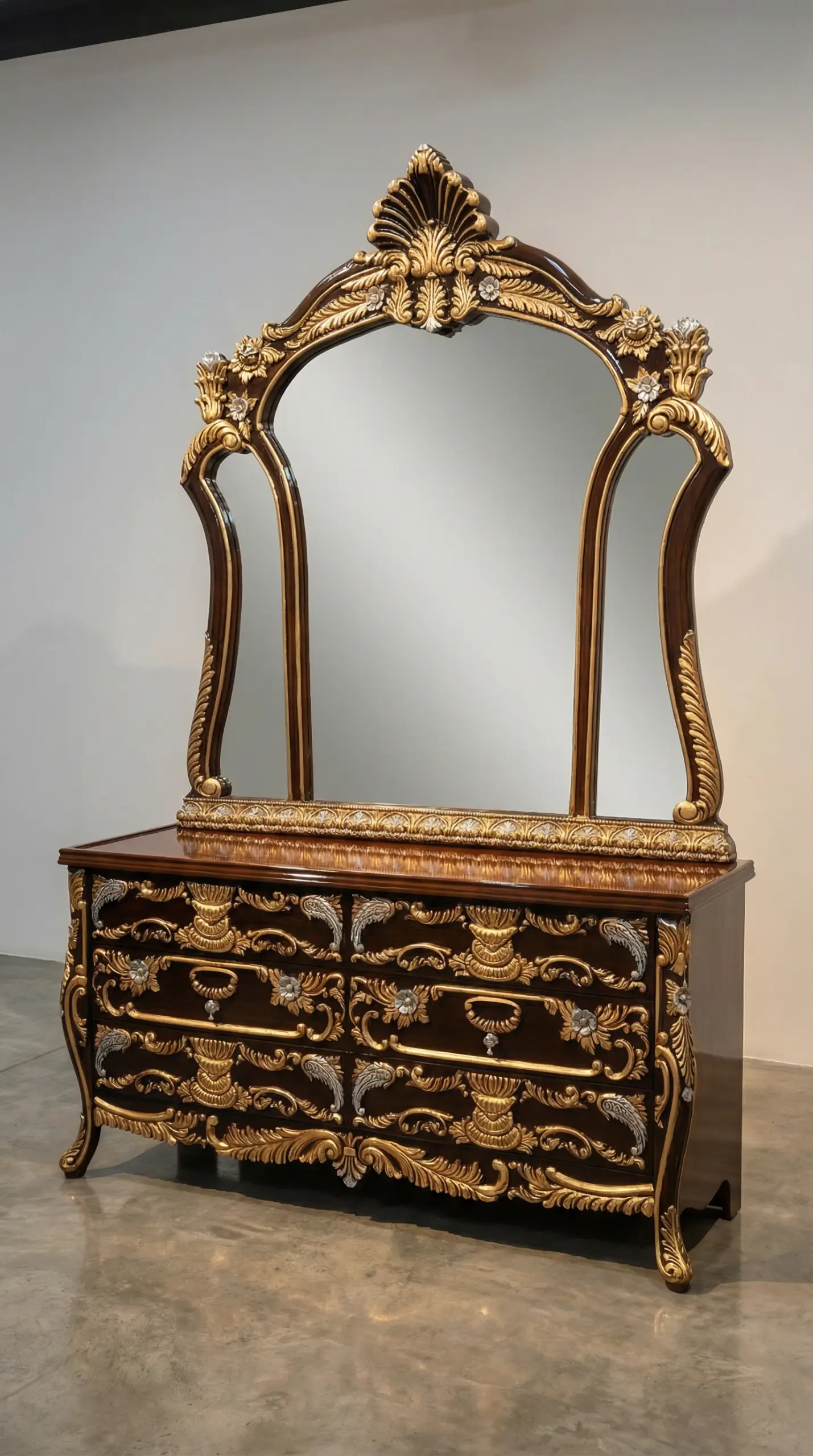 Royal Style Full Bedroom Set | Luxury Furniture Multan - Multan Furniture